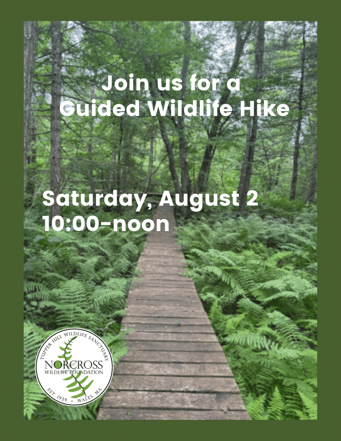 Guided Wildlife Hike with Brad Timm - The Norcross Wildlife Foundation